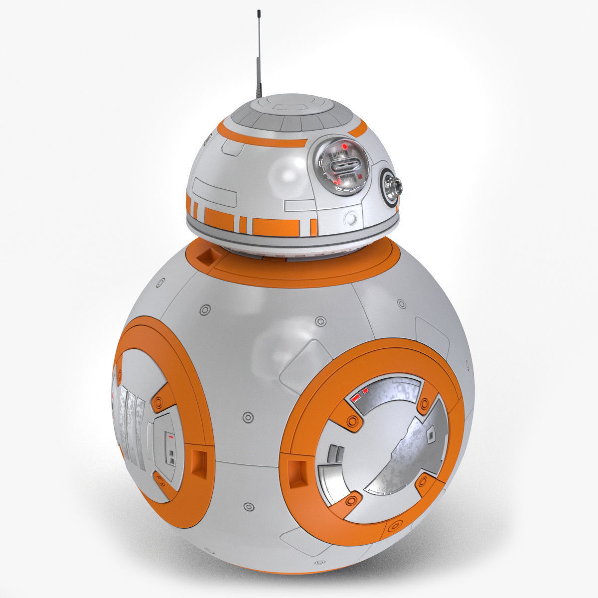 Dirty and New Star Wars BB-8 Droid 3D model | CGTrader