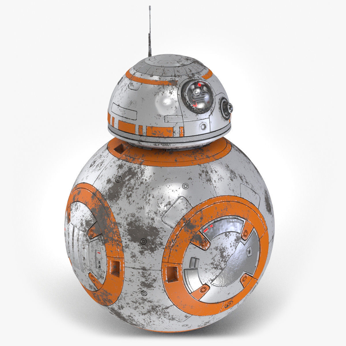 Dirty and New Star Wars BB-8 Droid 3D model | CGTrader