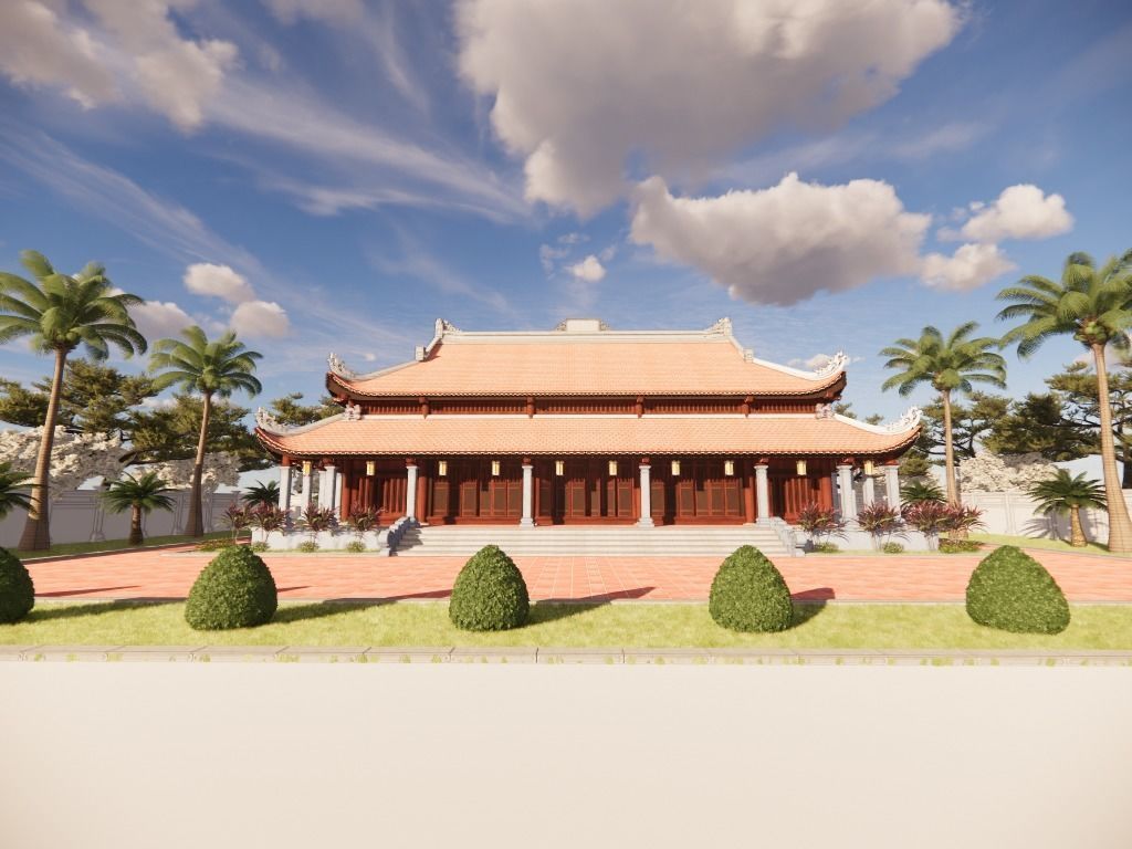 Ancestor House of Temple free 3D model | CGTrader