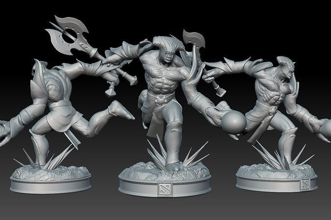 dota2-faceless 3D model 3D printable | CGTrader