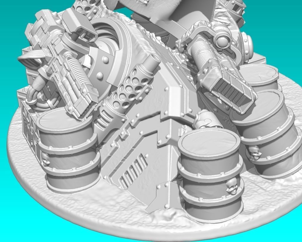 wargaming miniature wreck tank 3D model 3D printable | CGTrader
