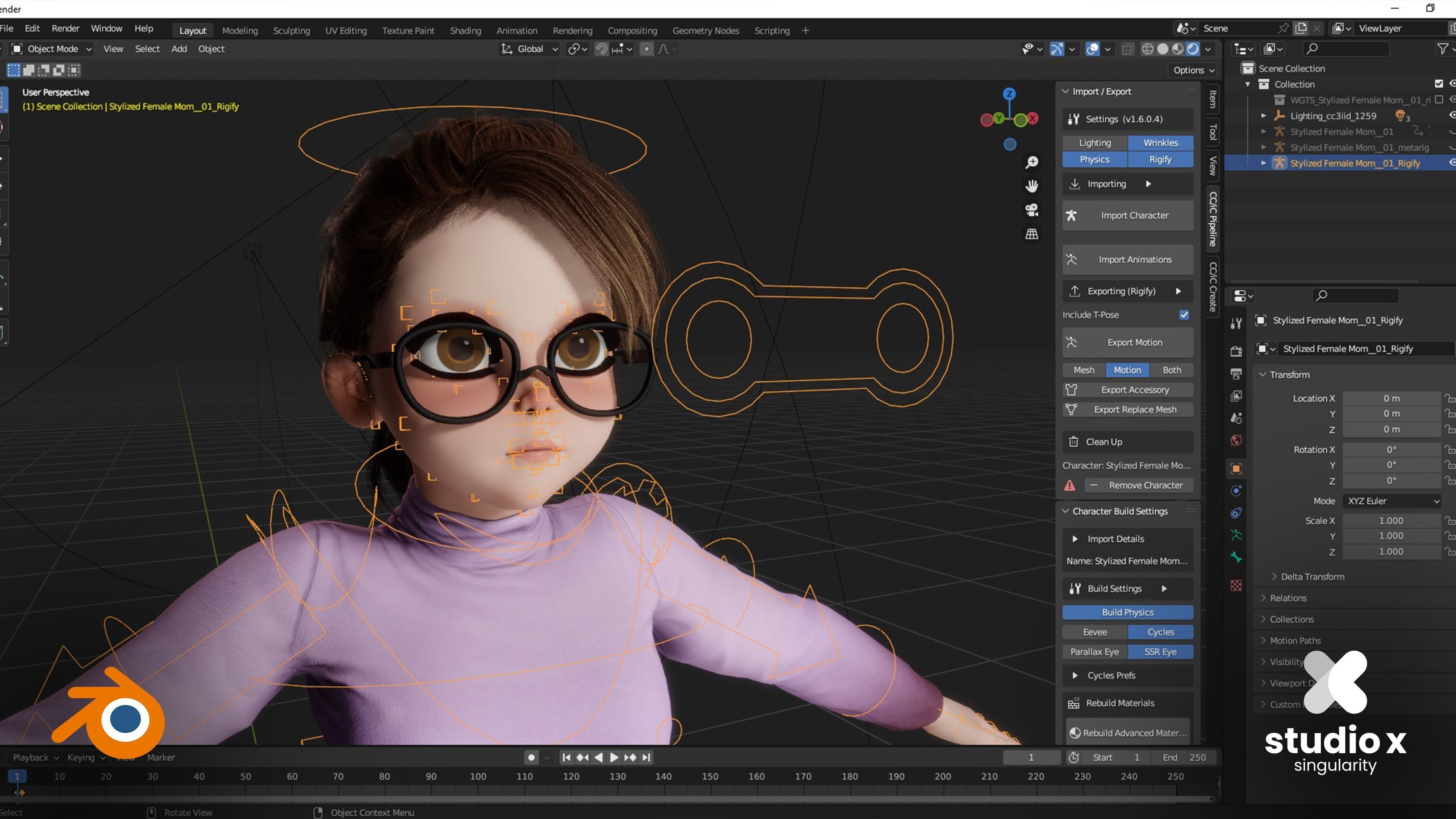 3D model Stylized Female 3D Character VR / AR / low-poly | CGTrader