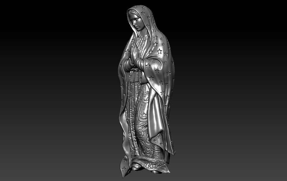 Mother Mary Model 3D model 3D printable | CGTrader