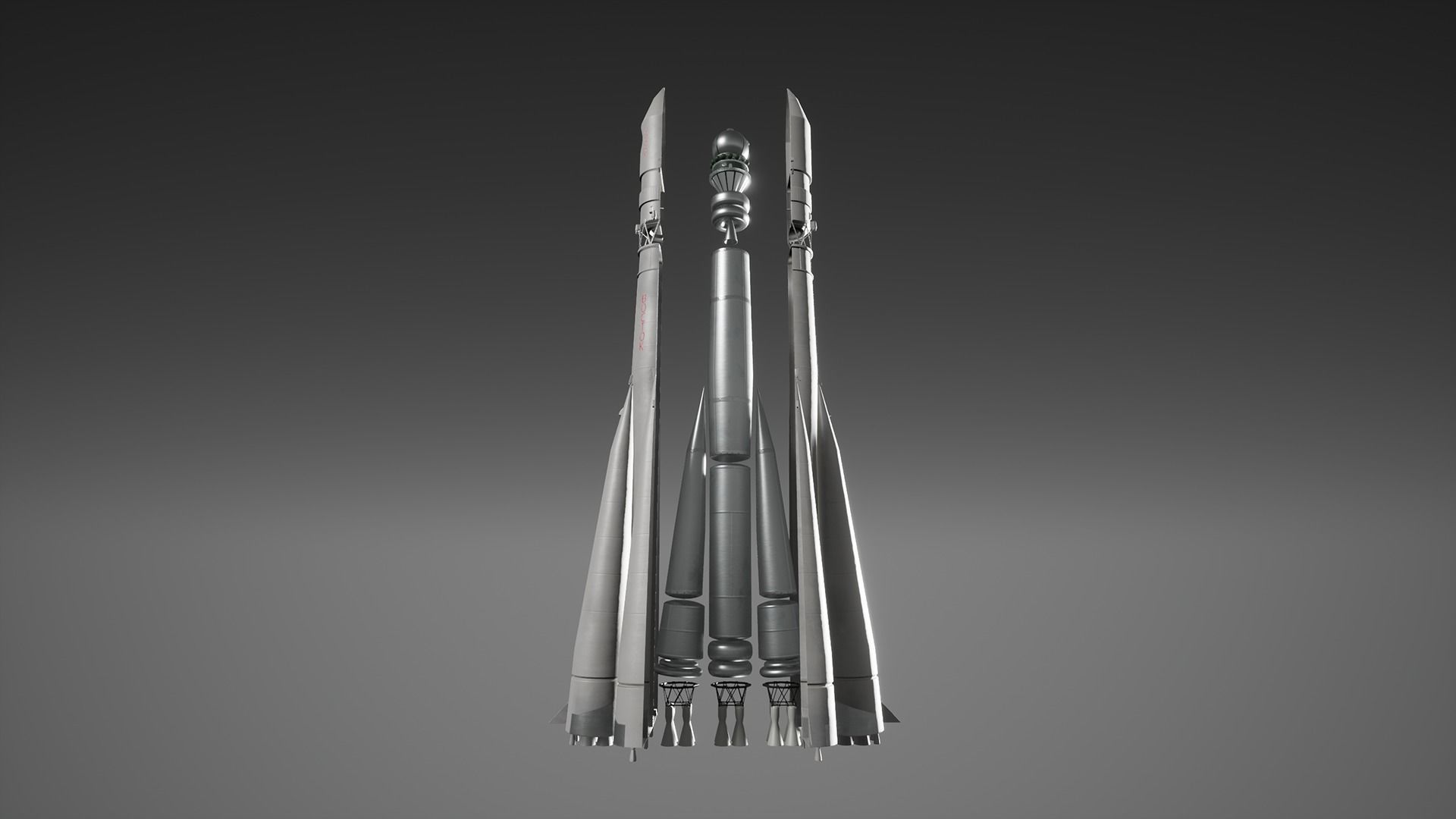 3D model Rocket Vostok 1 VR / AR / low-poly | CGTrader