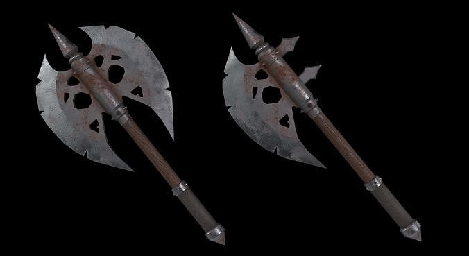 3D model Axe Axt low poly melee VR / AR / low-poly | CGTrader