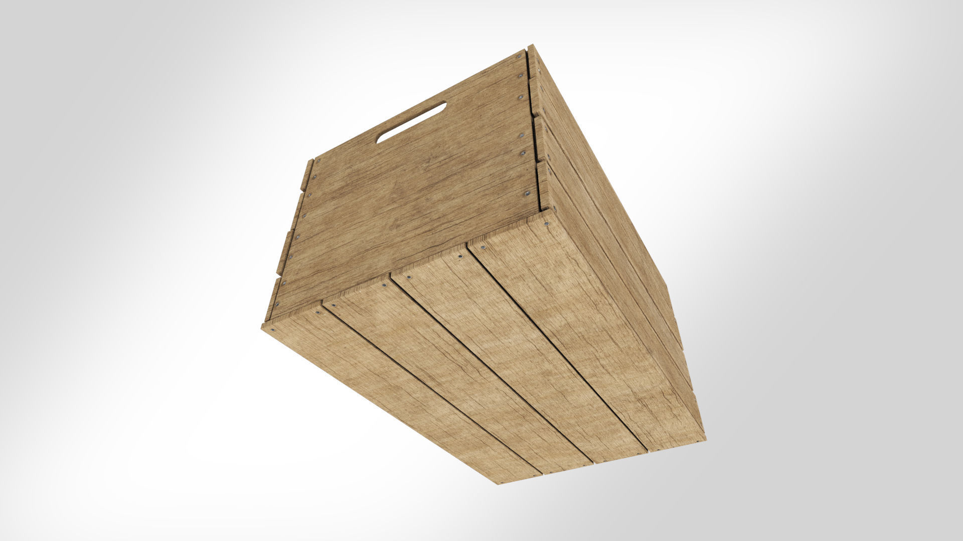 3D model Wooden Crate T1 VR / AR / low-poly | CGTrader