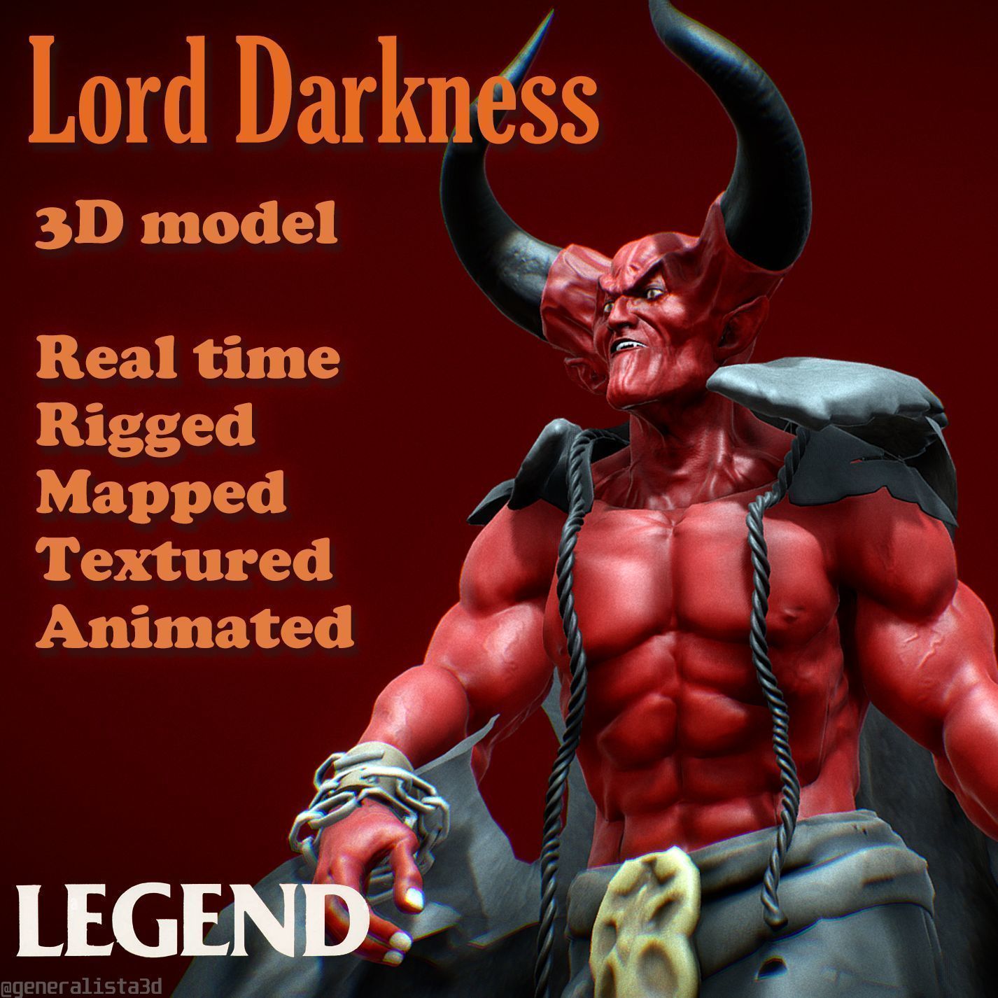 3D model Lord of Darkness Renderable VR / AR / low-poly | CGTrader