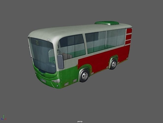 TOON Bus 01 3D model | CGTrader
