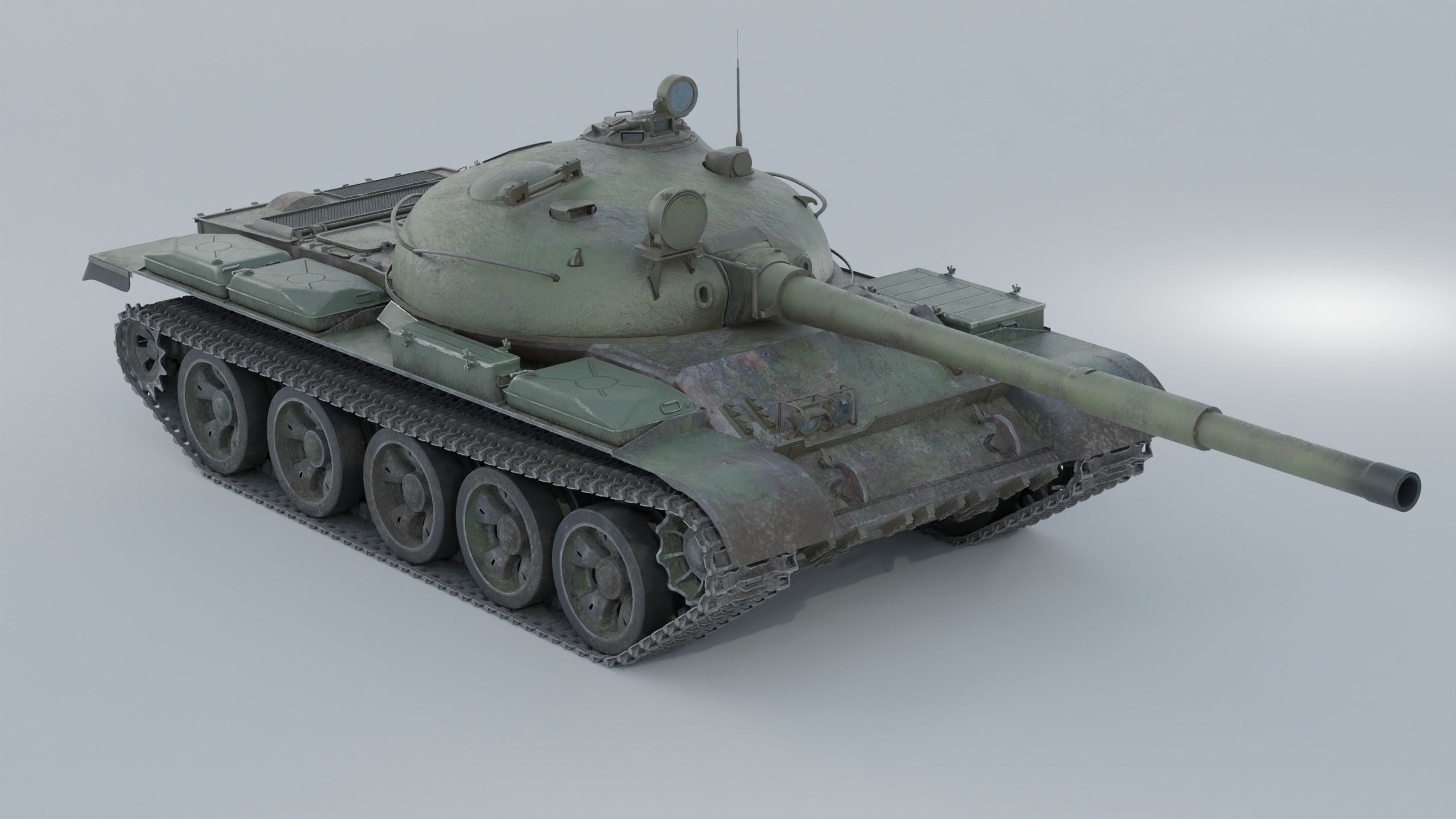 T-62 soviet main battle tank T62 3D model | CGTrader