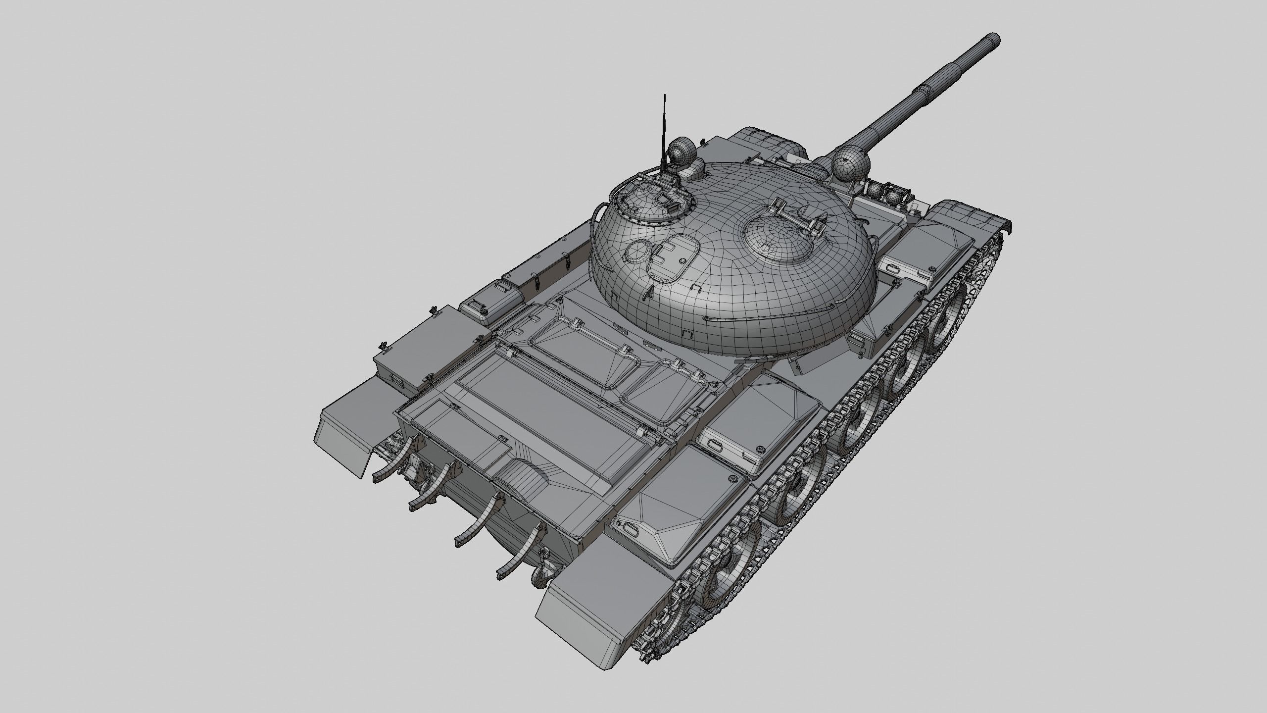 T-62 soviet main battle tank T62 3D model | CGTrader