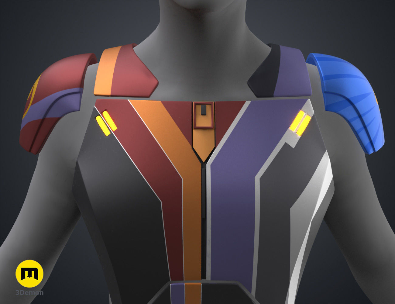 Sabine Wren armor from Ahsoka 3D model 3D printable | CGTrader