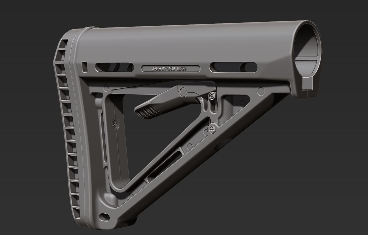 Stock magpul - High-poly 3D model | CGTrader