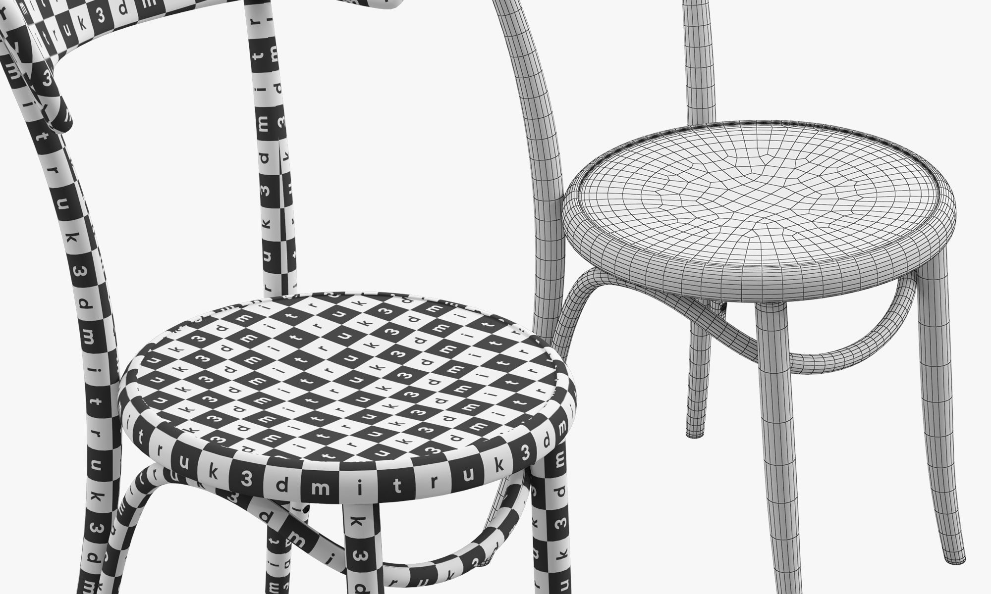 Cafestuhl by Nigel Coates 3D model | CGTrader