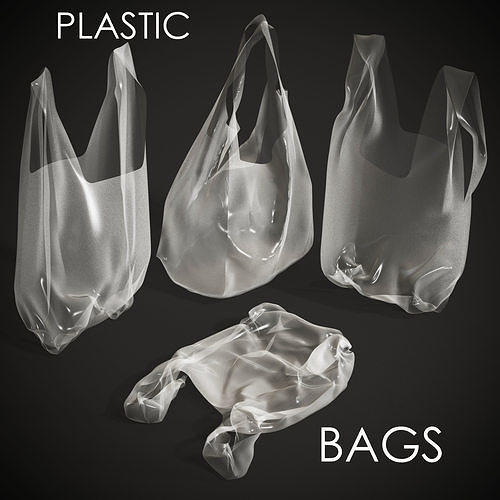3D model Set Plastic Bags VR / AR / low-poly | CGTrader