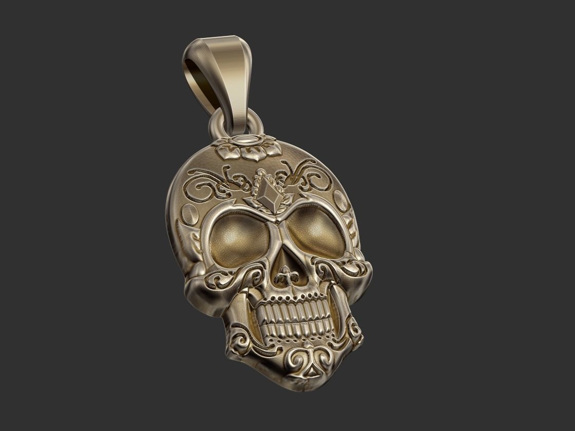 Sugar Skull 3D model 3D printable | CGTrader