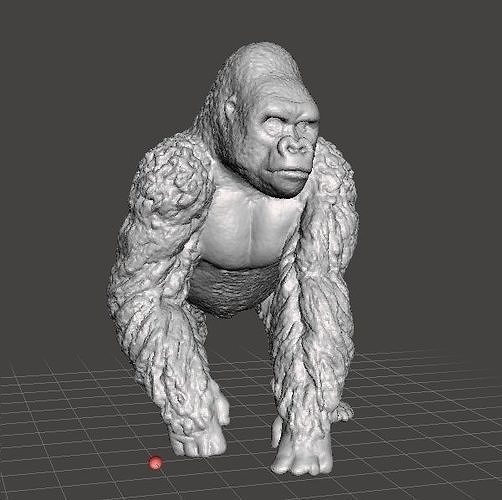GORILLA REALISTIC FIGURE ANIMAL TOY MODEL WILDLIFE NATURE ZOO 3D model ...
