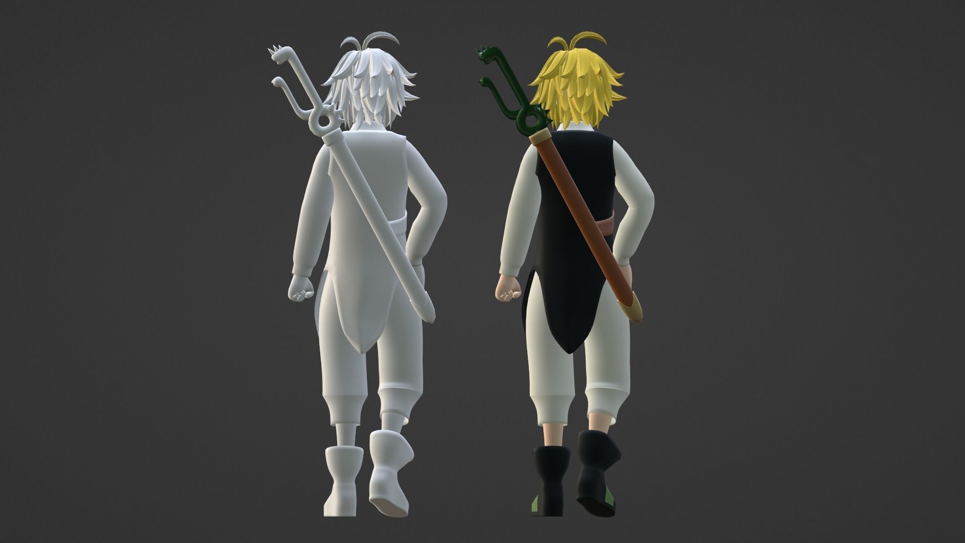 Meliodas - Seven Deadly Sins 3D model rigged | CGTrader