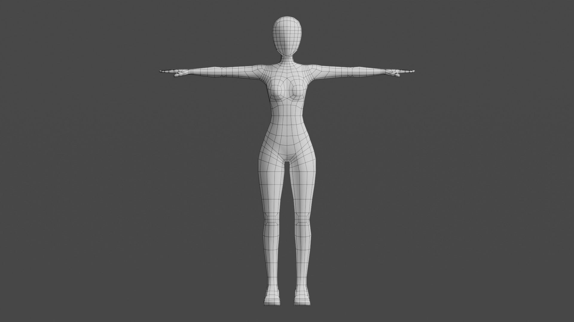 3D model Female Base Mesh - Rigged VR / AR / low-poly | CGTrader