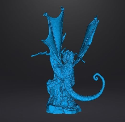 JABBERWOCK WITH SCENIC BASE MINIATURE MODEL FANTASY GAME RPG DND 3D ...
