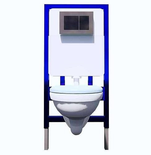 Flash tank Wall hang Revit Family 3D model | CGTrader