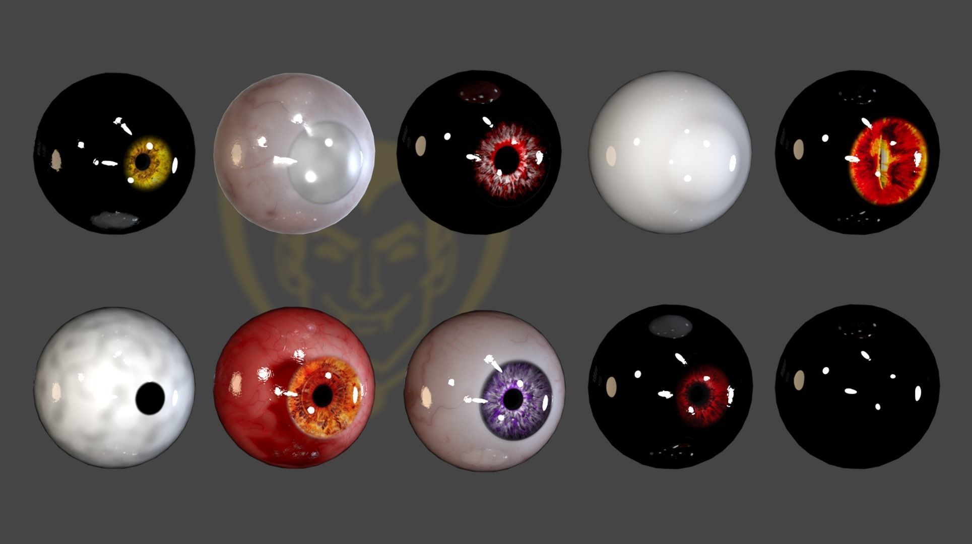 50 EyeBall Kitbash 3D model | CGTrader