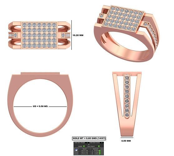 Great of all time simple and elegant design men ring GR-91 3D model 3D ...