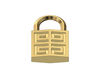 Givenchy greek key padlock pendant 3D model 3D printable | CGTrader