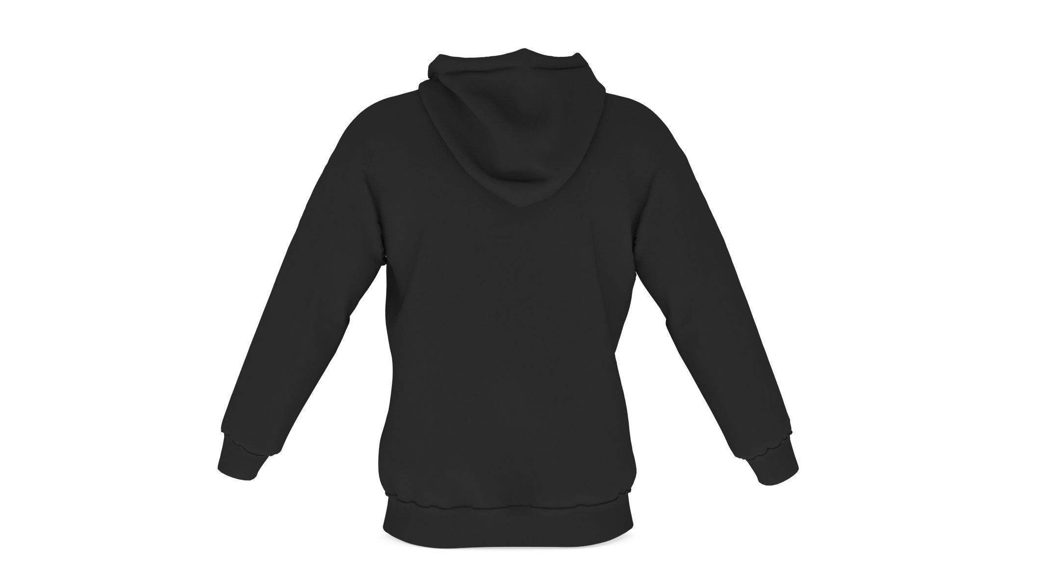 3D model Hoodie Generic Black VR / AR / low-poly | CGTrader