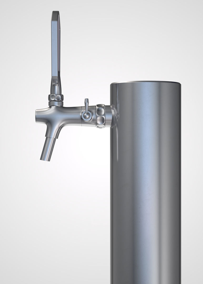 Beer Draft Tap 3D model | CGTrader