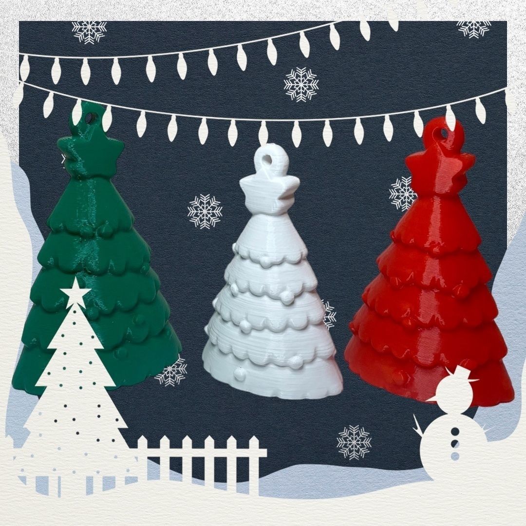 Christmas ornement 3D print no support 3D model 3D printable | CGTrader