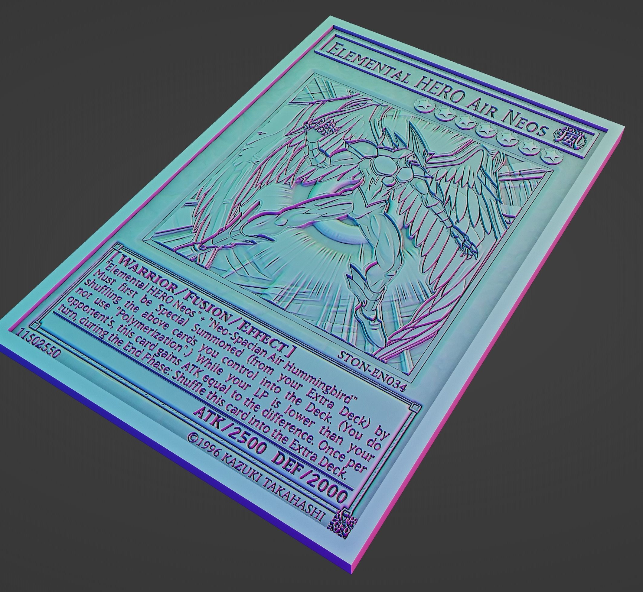 Elemental HERO Air Neos - yugioh free 3D model 3D printable | CGTrader