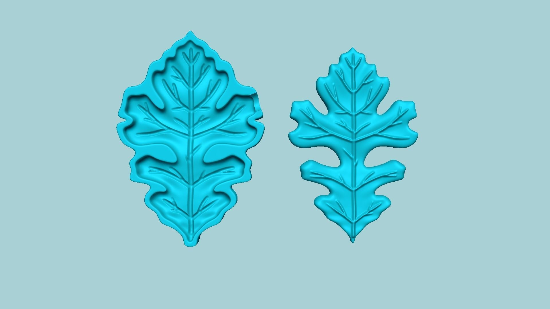 Bur Oak Tree Leaf - Molding Artificial EVA Craft 3D model 3D printable ...