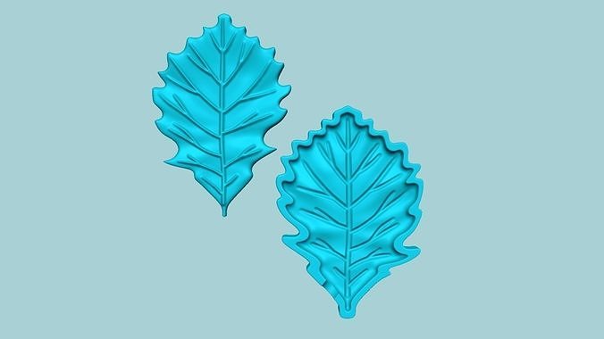 Chestnut Oak Tree Leaf - Molding Artificial EVA Craft 3D model 3D ...