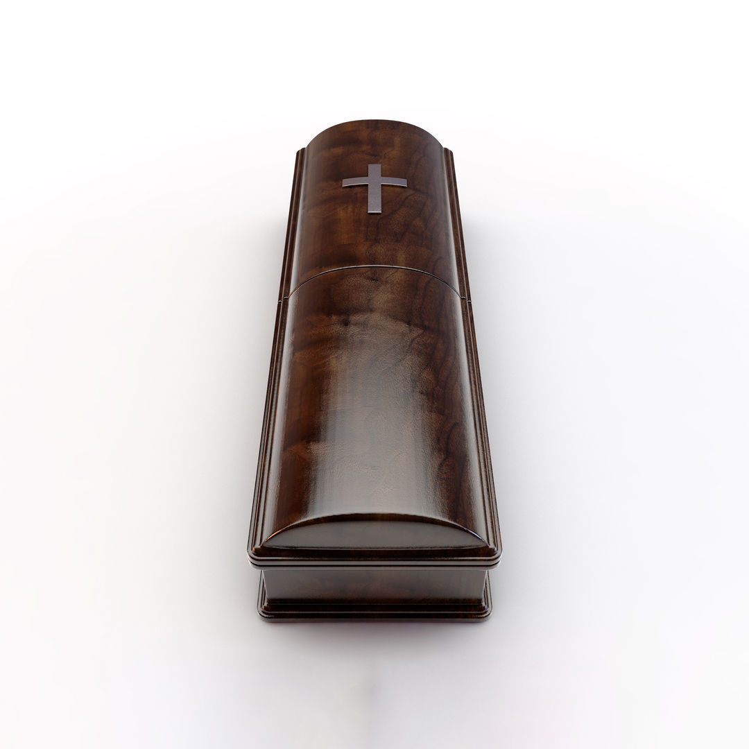 Coffin Rounded 3D model | CGTrader
