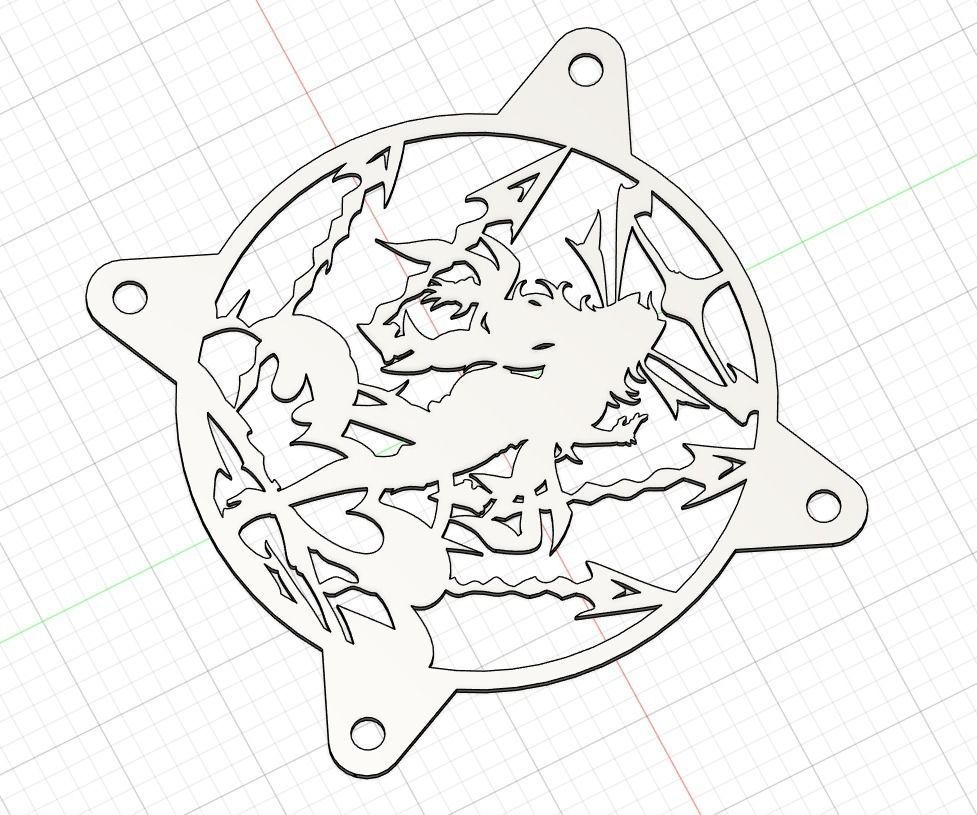 Genshin Impact Dehya PC fan cover 3D model 3D printable | CGTrader