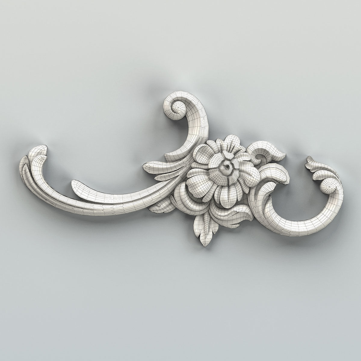 Carved decor horizontal 047 3D model | CGTrader