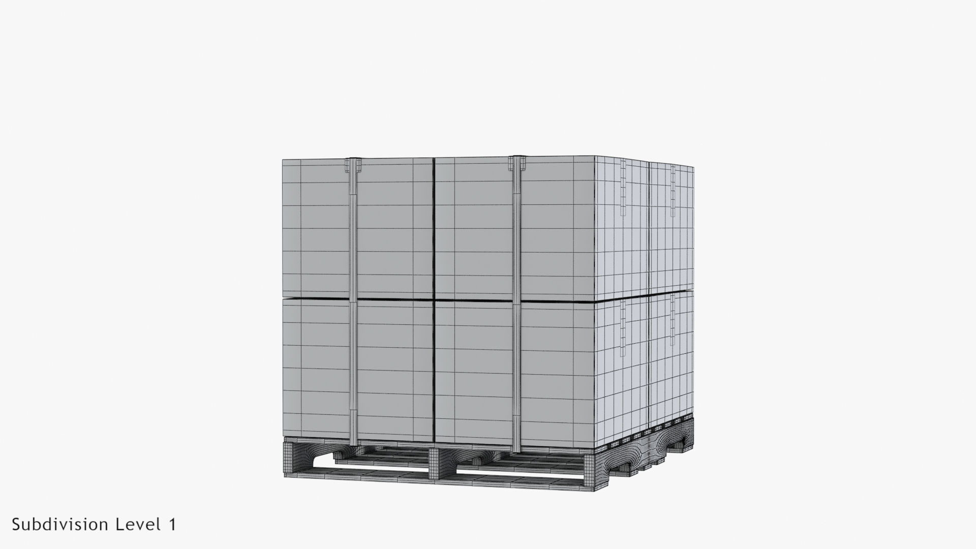 3D model Pallet with Boxes T2 VR / AR / low-poly | CGTrader