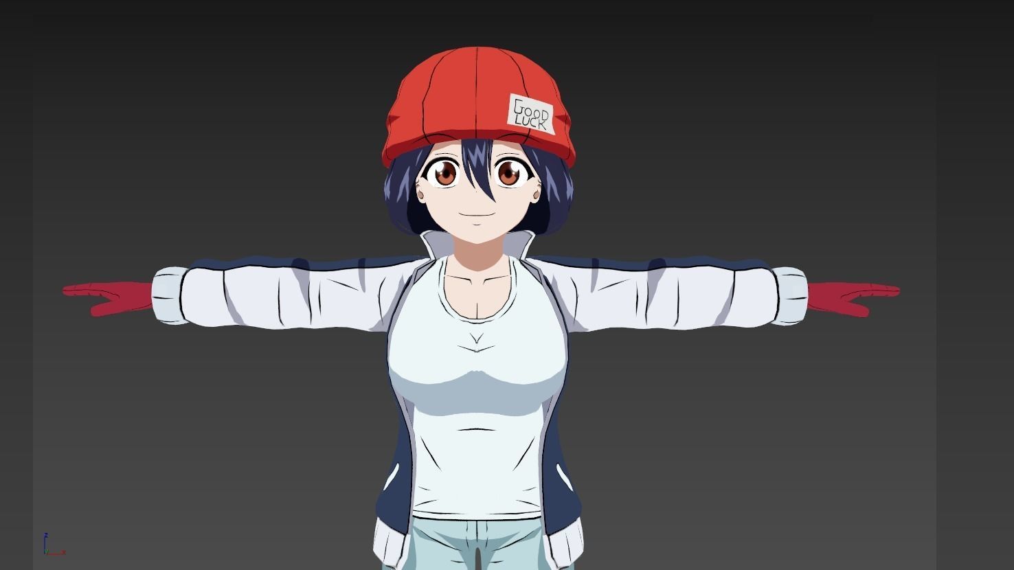 Fuuko Izumo Undead Unluck VRChat 3D model rigged | CGTrader