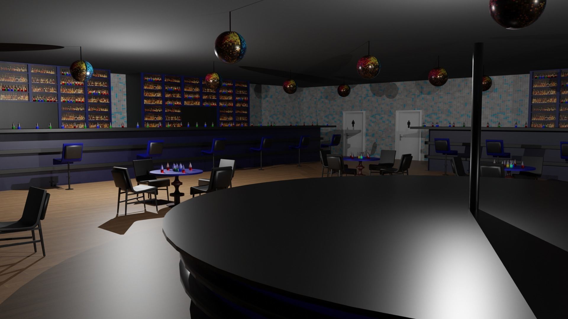 3D model Night Club VR / AR / low-poly | CGTrader