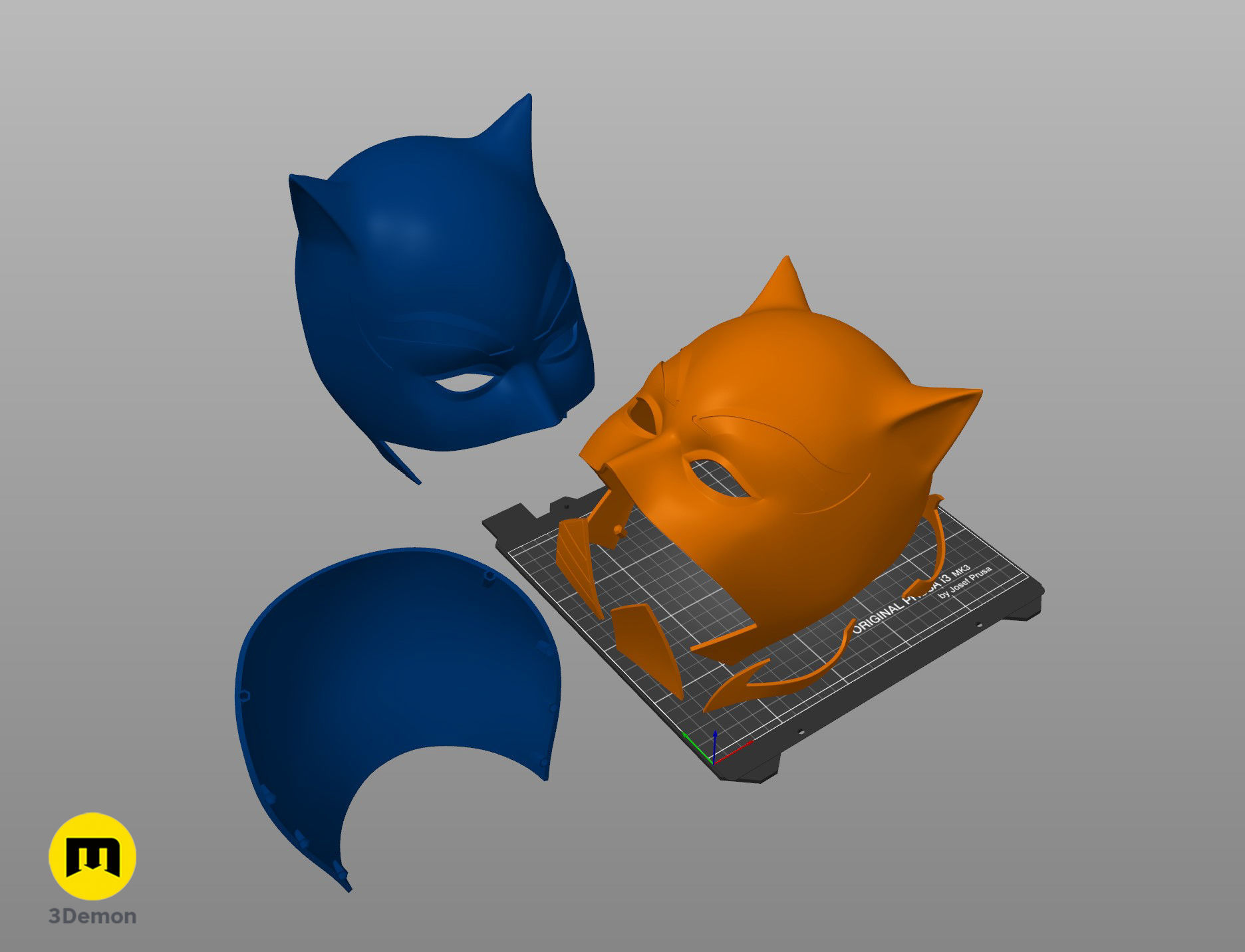 Hellcat Helmet Mask Marvel Comics 3D model 3D printable | CGTrader