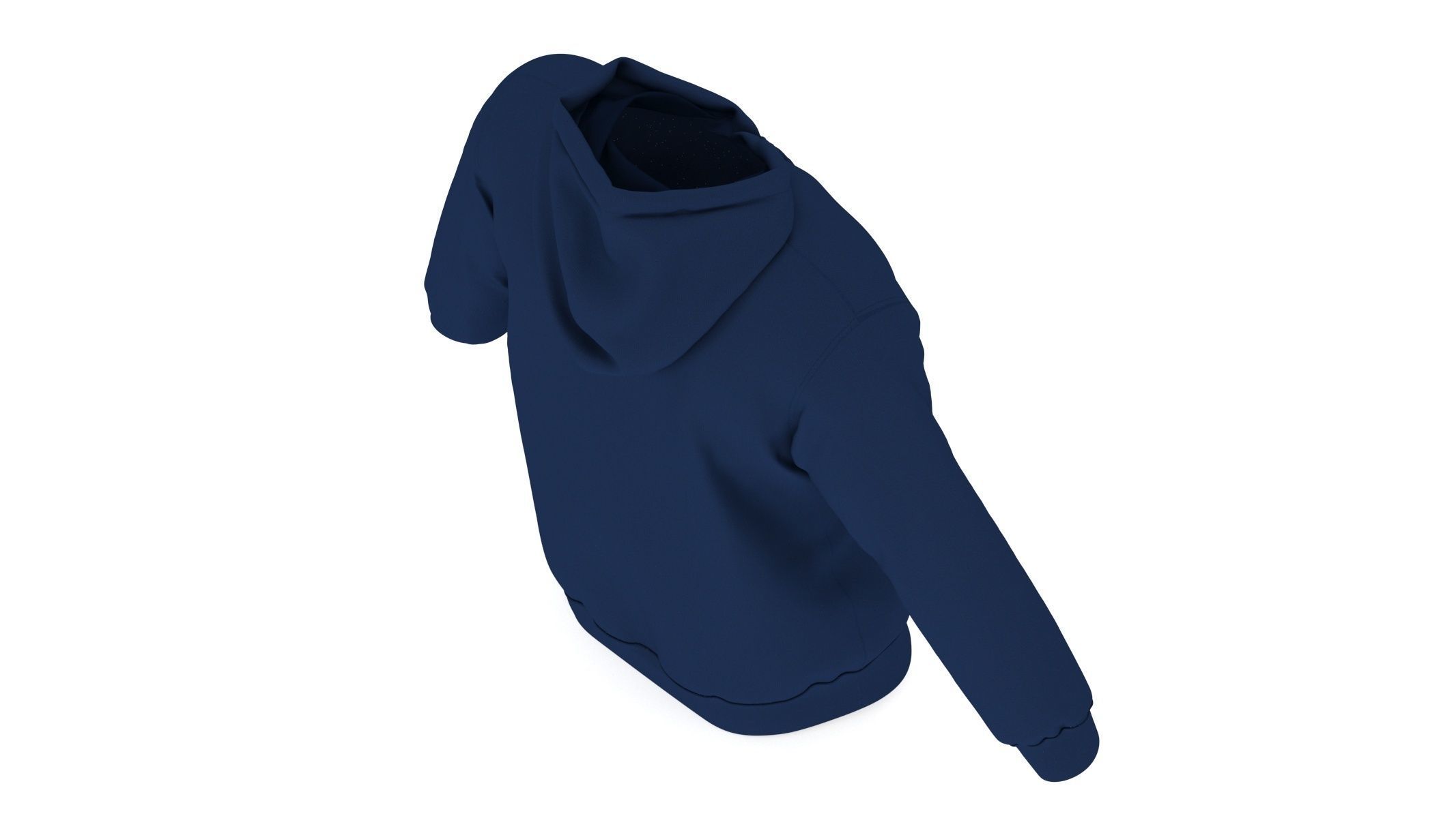 3D model Hoodie Generic Navy Blue VR / AR / low-poly | CGTrader