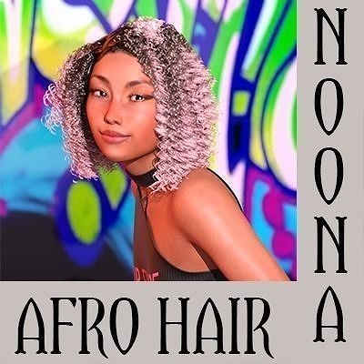 Noona Teen and Afro Hair For Genesis 8 Female 3D model | CGTrader