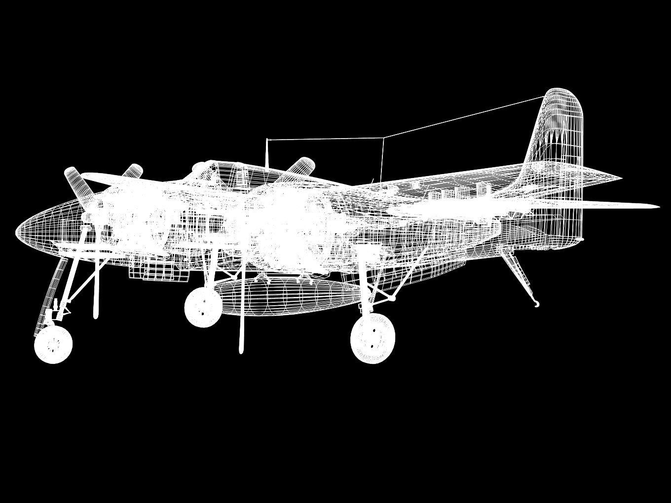 Grumman F7F Tigercat 3D model | CGTrader