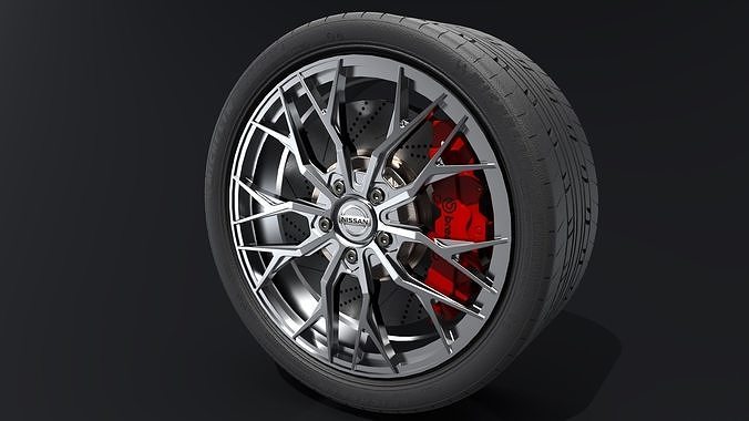 Nissan Wheel Rim 3D model | CGTrader
