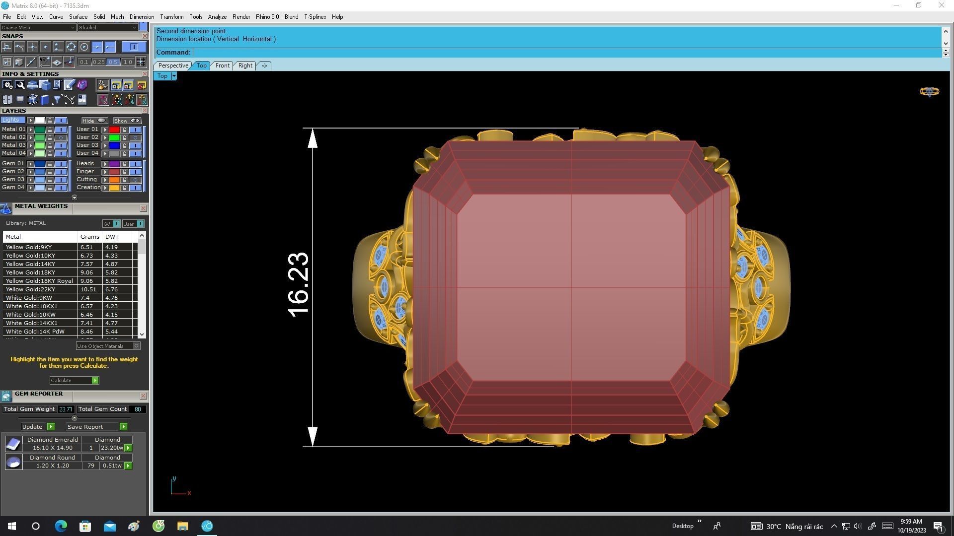 7135 Radian Diamond Vintage Engagement Ring 3D model 3D printable ...