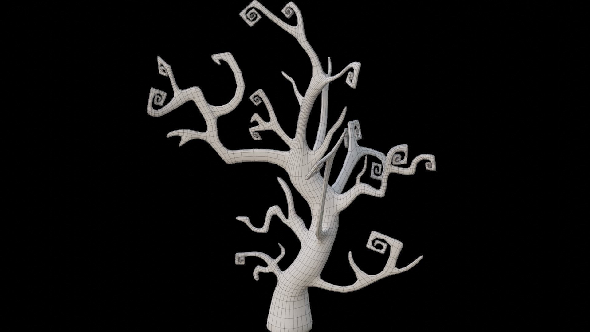 3D model Spooky Tree VR / AR / low-poly | CGTrader