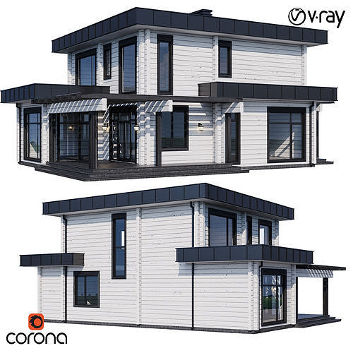 Modern house v61 3D model | CGTrader