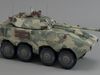ZTL-11 wheeled assault vehicle 105mm assault gun combat vehicle 3D ...