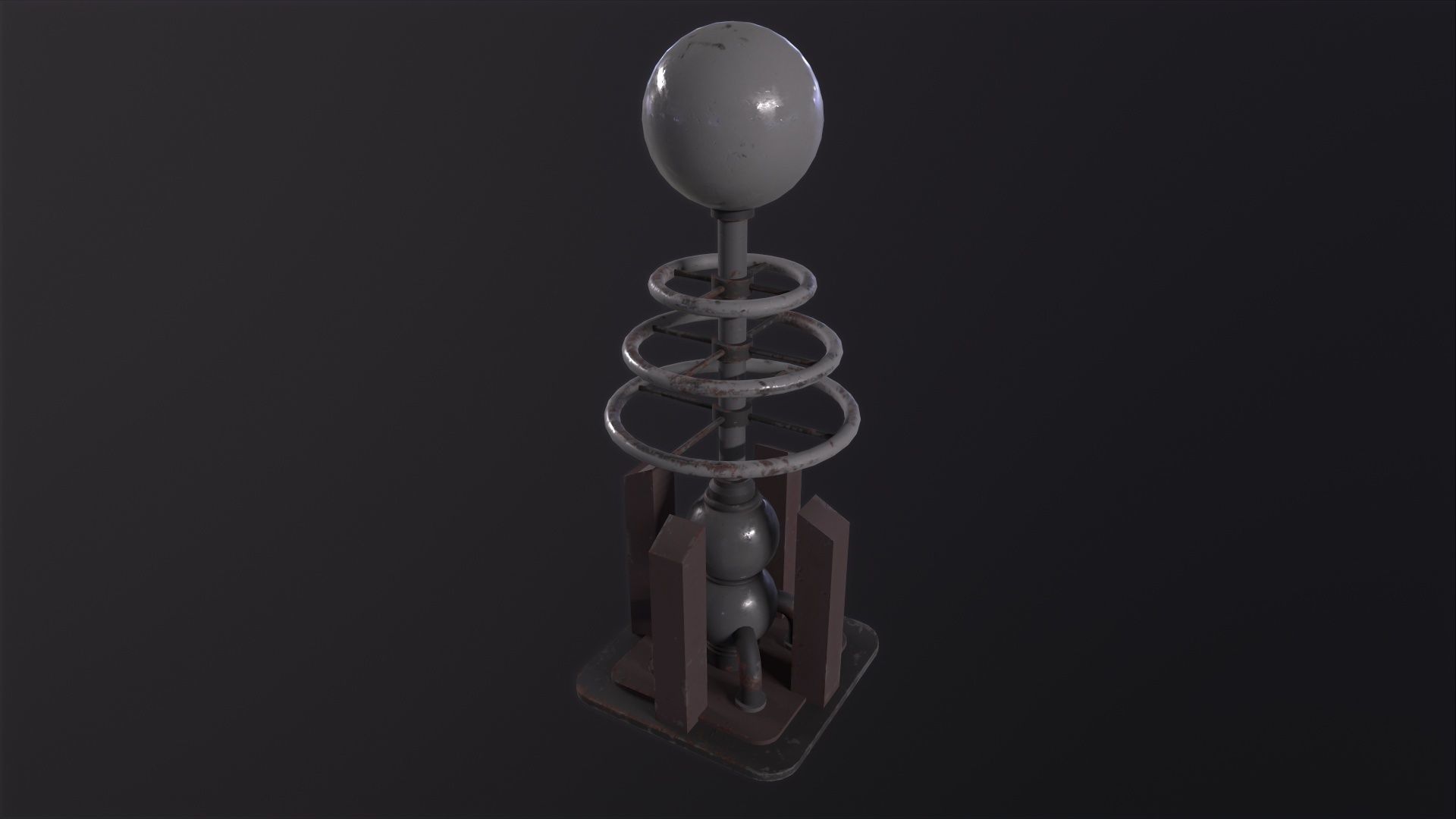 3D model Tesla Coil Tower 3D Model VR / AR / low-poly | CGTrader