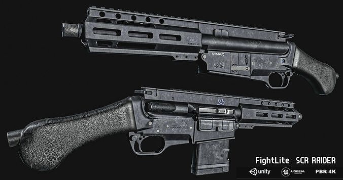 3D model SCR RAIDER PISTOL VR / AR / low-poly | CGTrader
